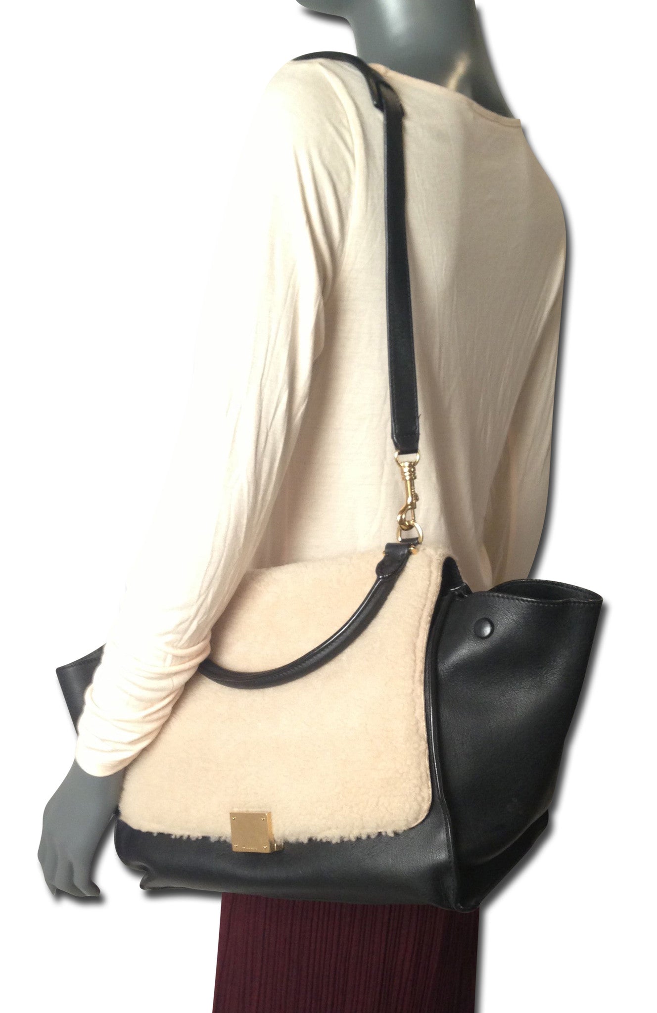 Céline limited edition Shearling Trapeze - refashioner